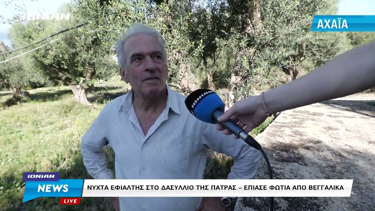 Φωτιά στο Δασύλλιο της Πάτρας από ρίψη βεγγαλικών - Ionian TV