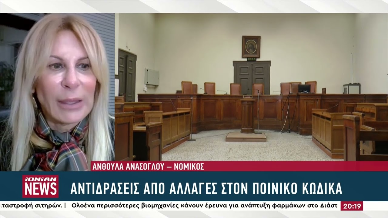 Αν. Ανάσογλου: «Ο νέος Ποινικός Κώδικας έχει χαρακτήρα τιμωρητικό κι ...
